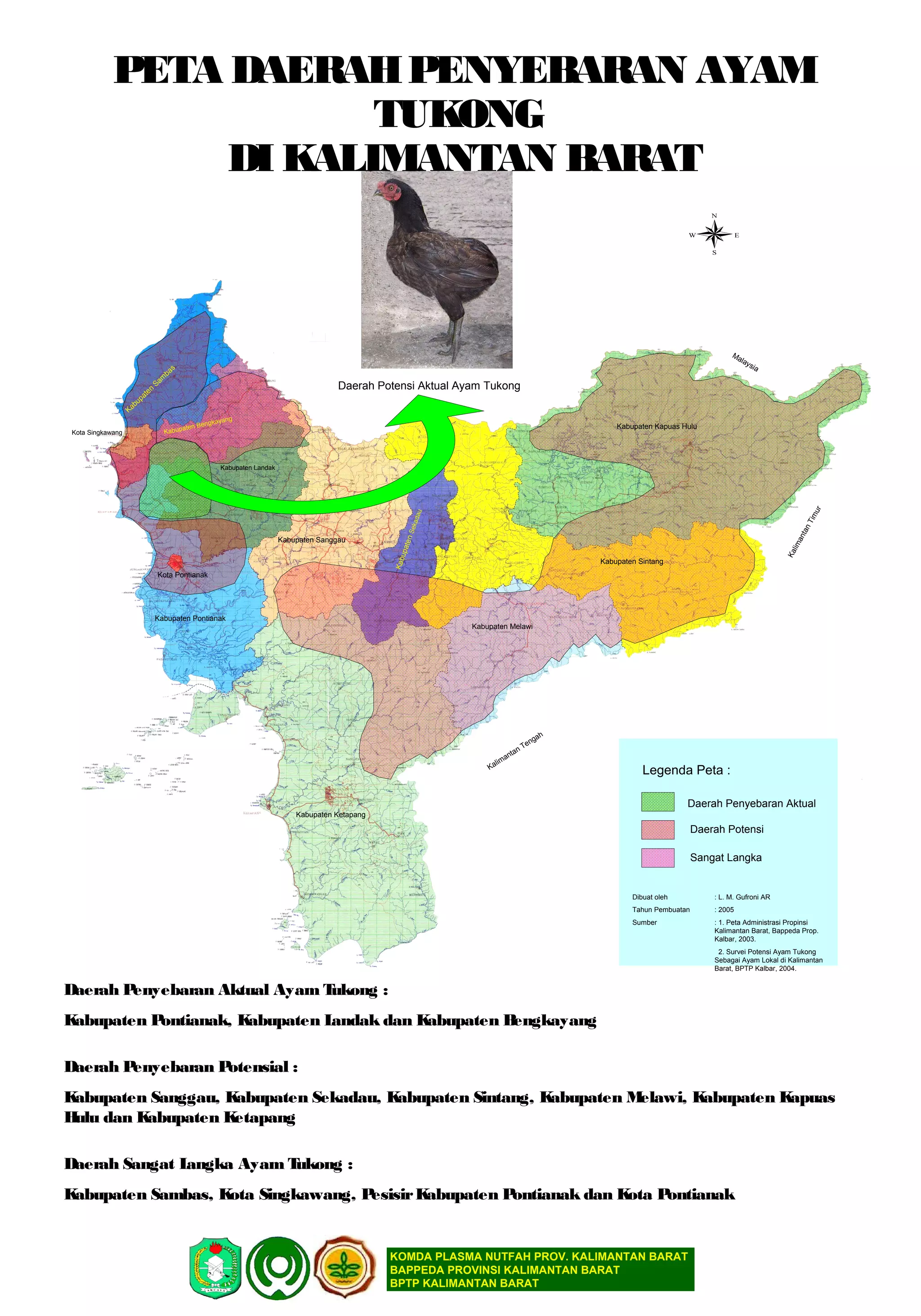 Peta Distribusi Ayam Tukong Kalimantan Barat | PPT