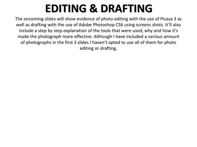Poster photography, editing & drafting | PPT
