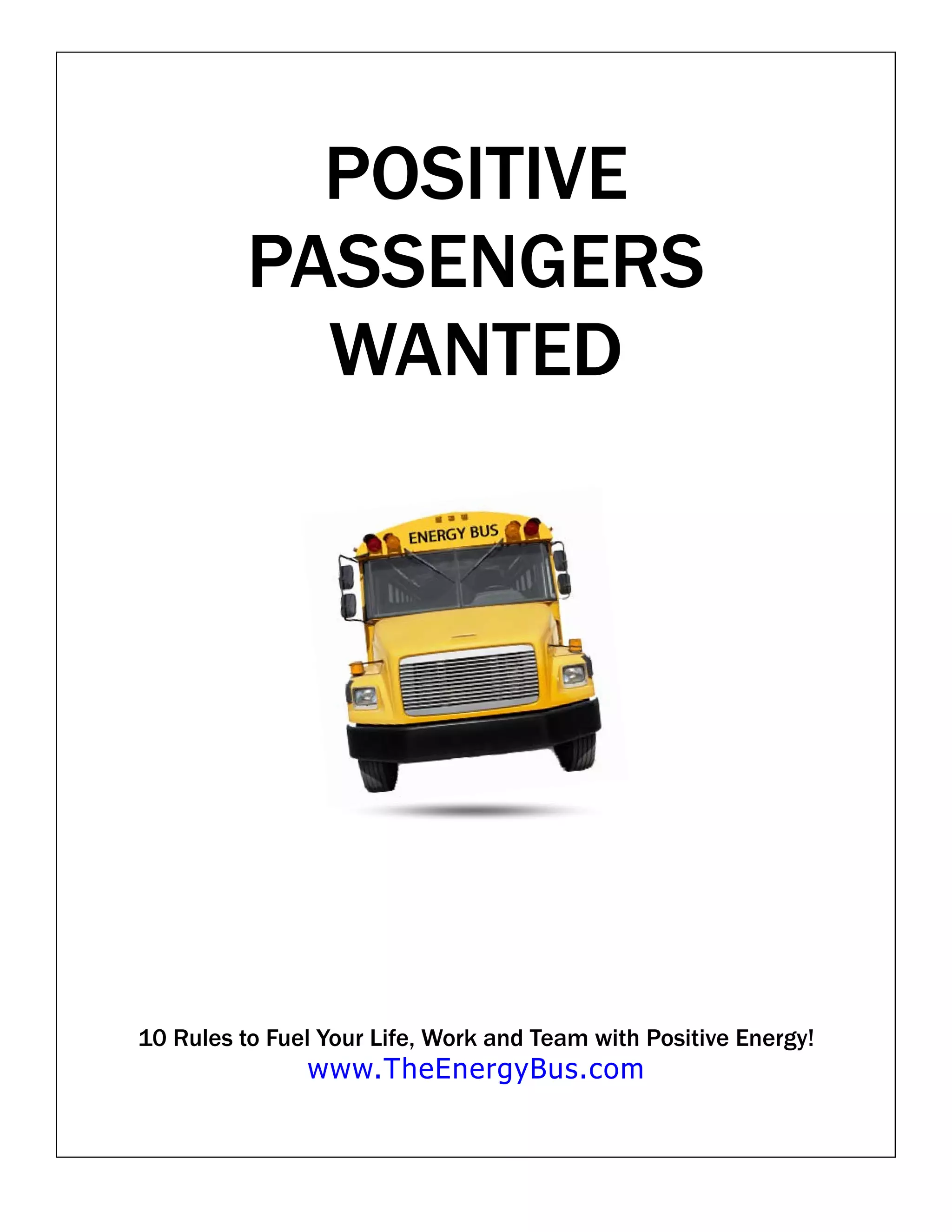 Poster Positive Passengers | PDF