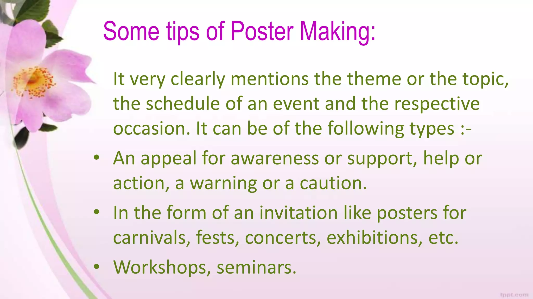 Poster preparation | PPT | Free Download