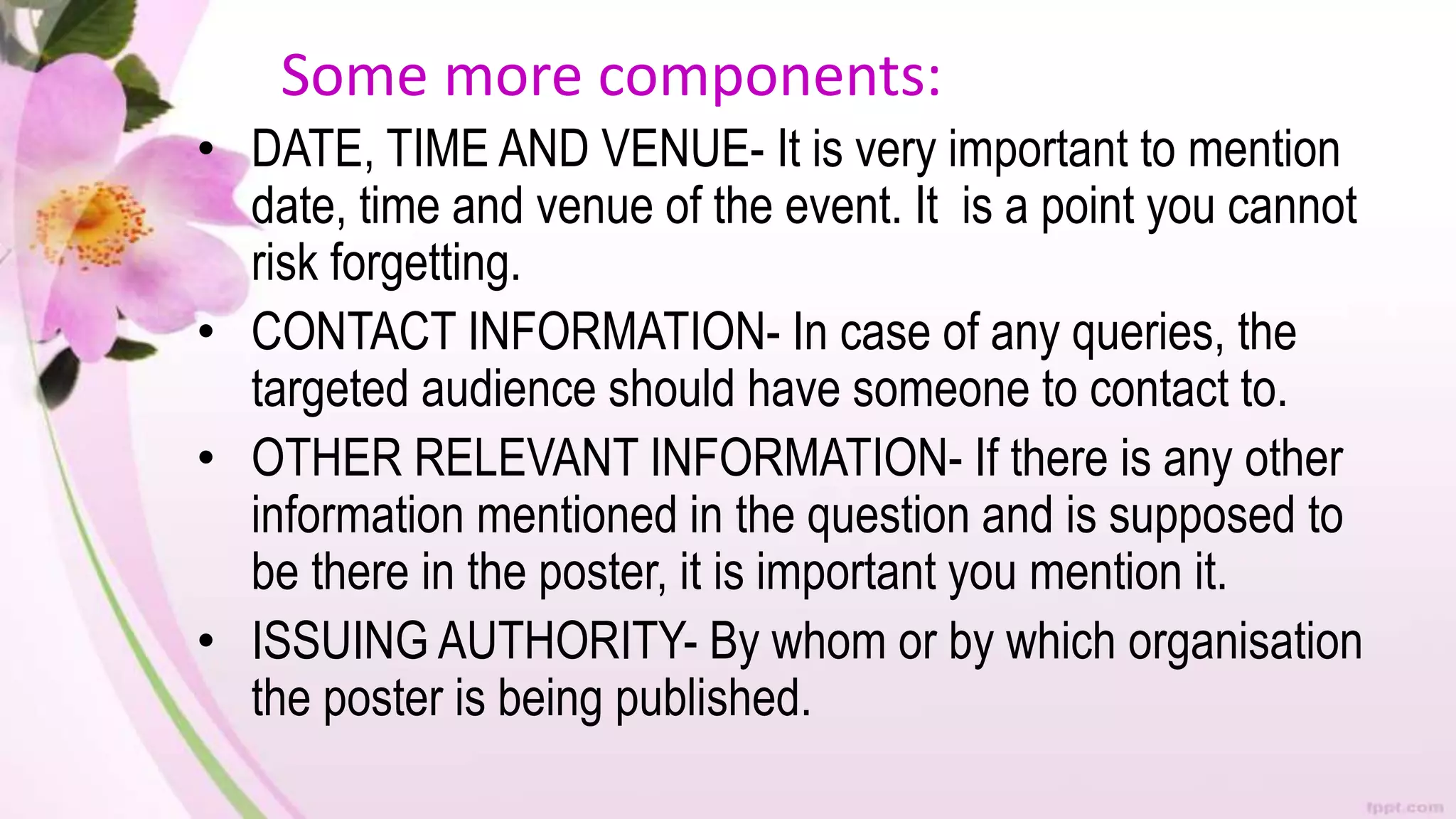 Poster preparation | PPT | Free Download