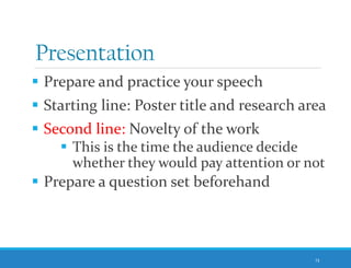 Poster Preparation and Presentation | PDF