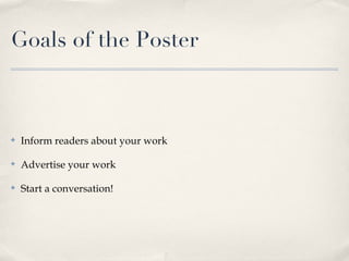 Designing Effective Academic Posters | PPT