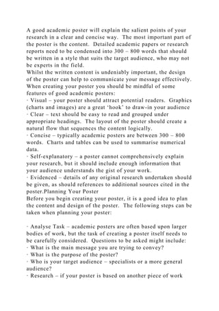 Poster Presentation· You are required to present your research.docx