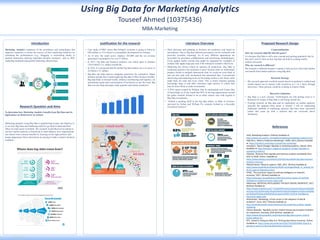 Poster presetation for "Using Big Data for Marketing Analytics" | PPTX