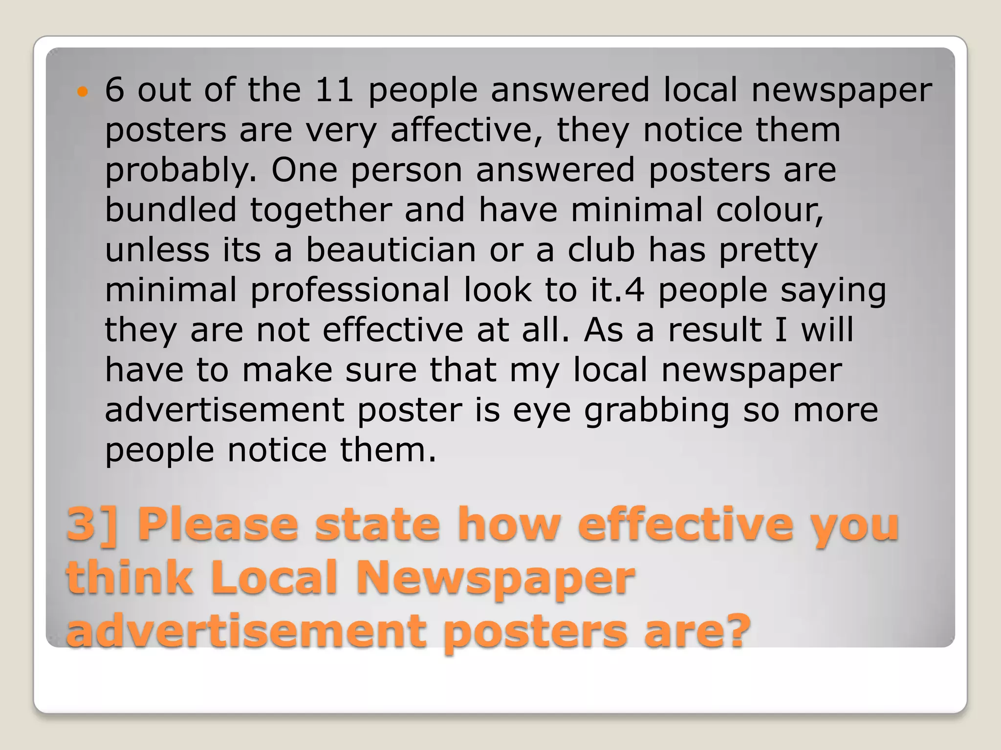 Poster questionnaire | PPTX