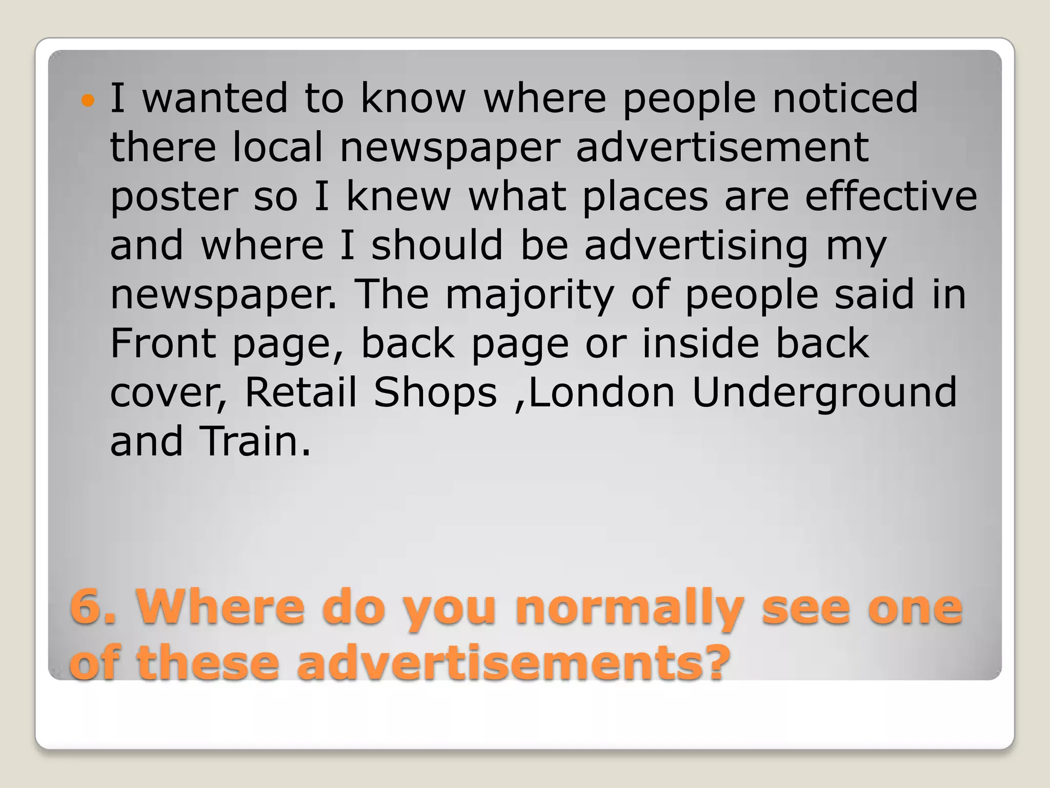 Poster questionnaire | PPTX