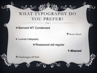 Poster questionnaire | PPT