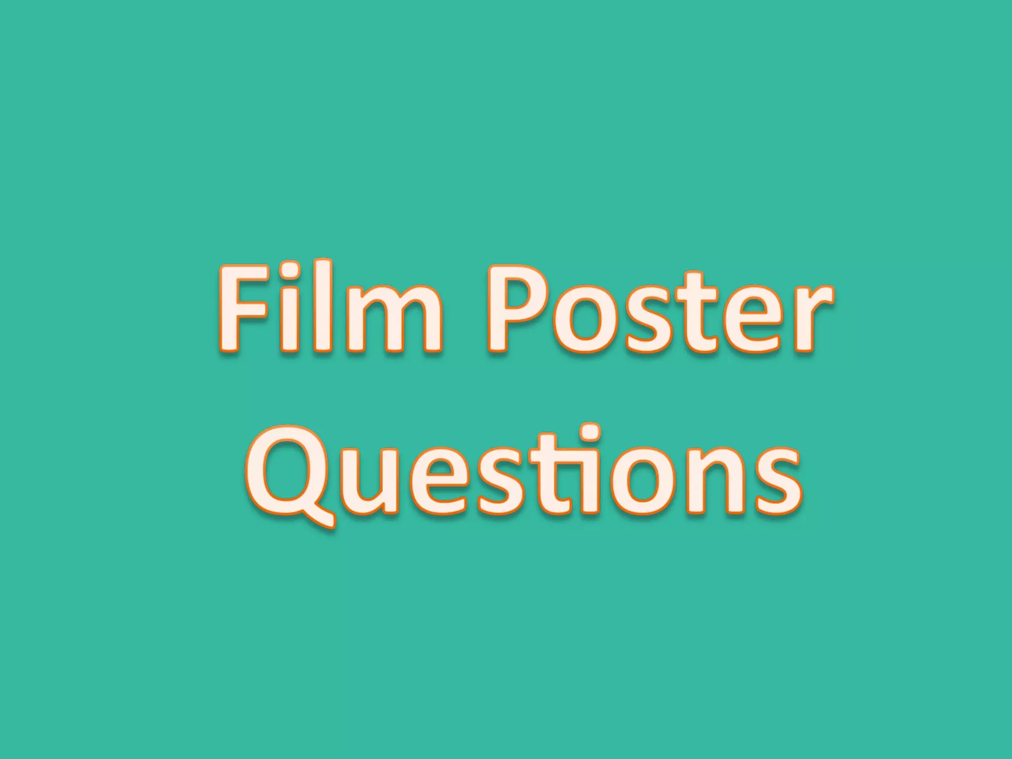 Poster questions | PPT