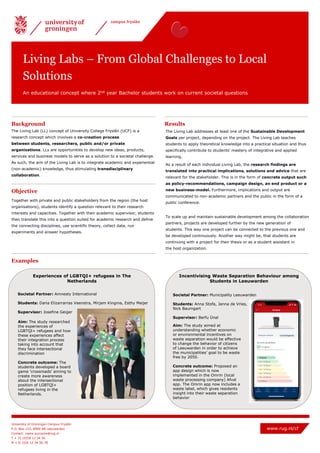 Poster: Living Labs - From Global Challenges to Local Solutions | PDF