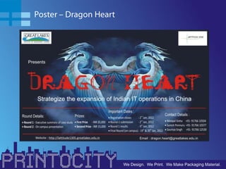 Posters for Great Lakes Institute of Management fest L'attitude | PPTX