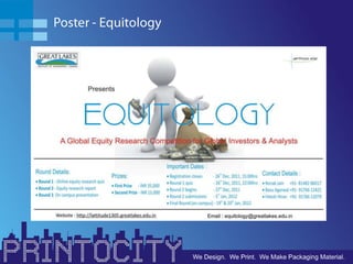 Posters for Great Lakes Institute of Management fest L'attitude | PPTX