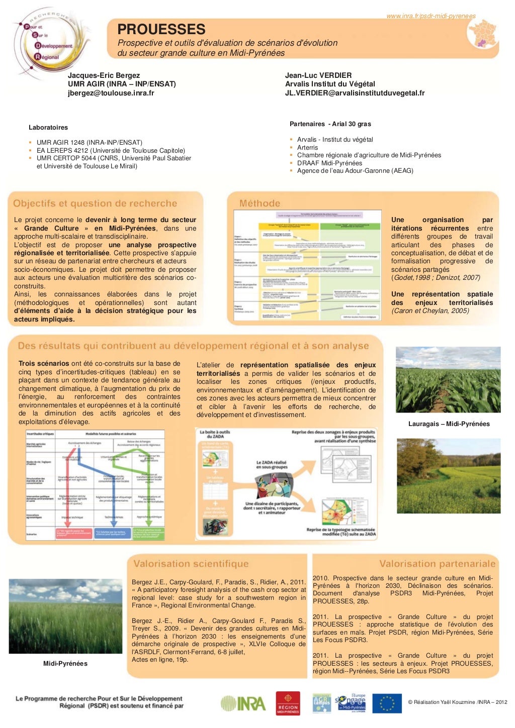 Posters de présentation des projets PSDR3 Midi-Pyrénées (réal. 2012)