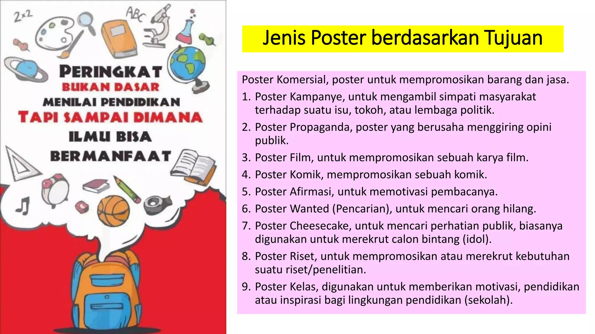 Poster sebagai media informasi | PPTX