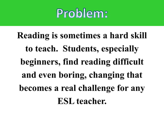 Reimaigining Reading: Building Happy and Successful ESL Readers | PPT