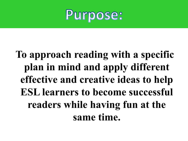 Reimaigining Reading: Building Happy and Successful ESL Readers | PPT