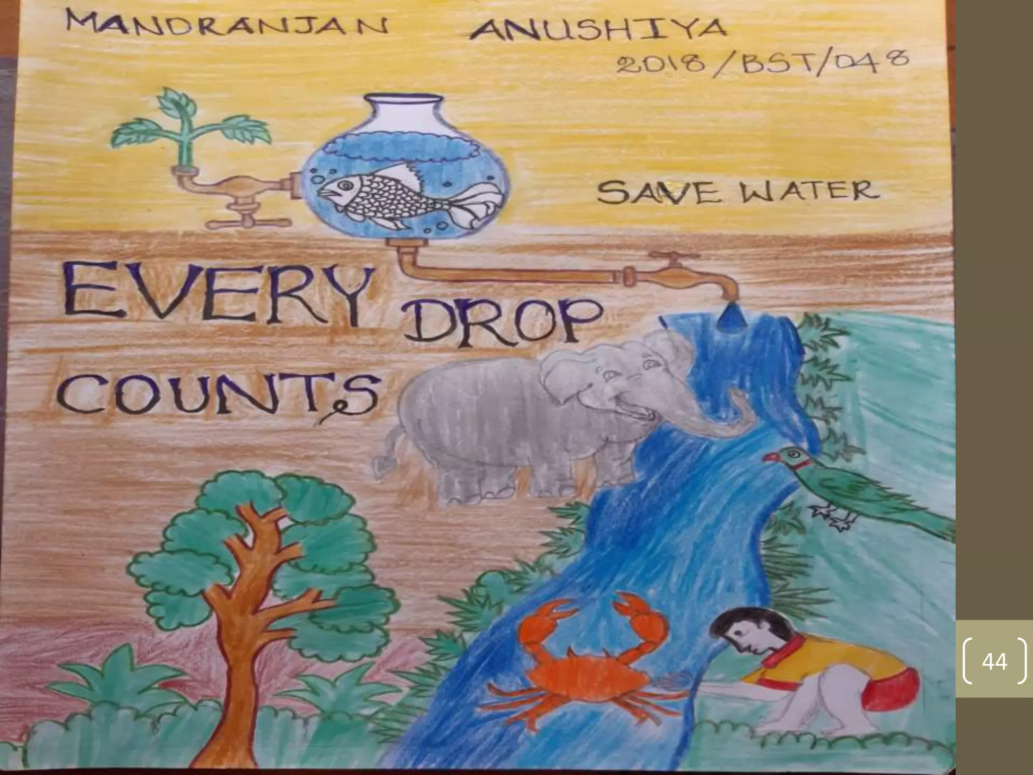 Posters on water conservation | PPTX