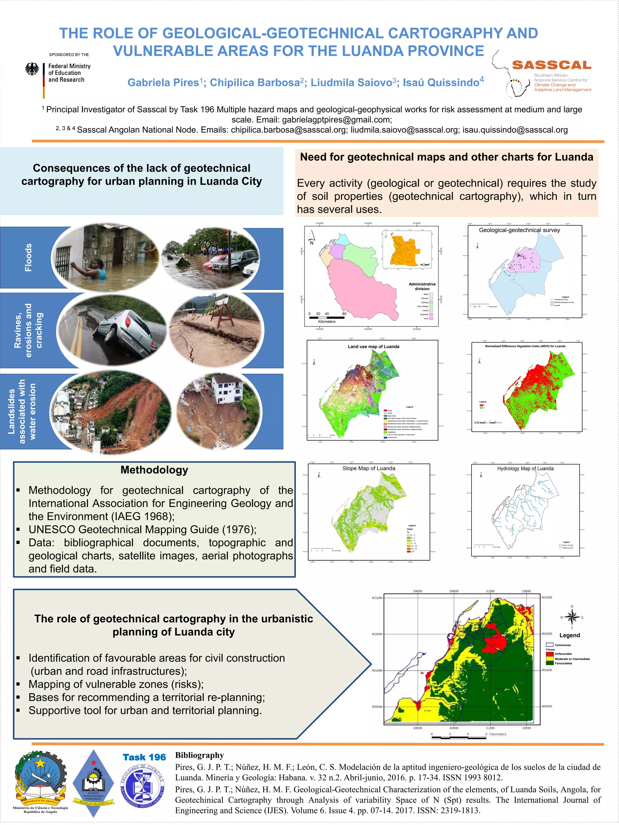 THE ROLE OF GEOLOGICAL-GEOTECHNICAL CARTOGRAPHY AND VULNERABLE AREAS FOR THE LUANDA PROVINCE ...