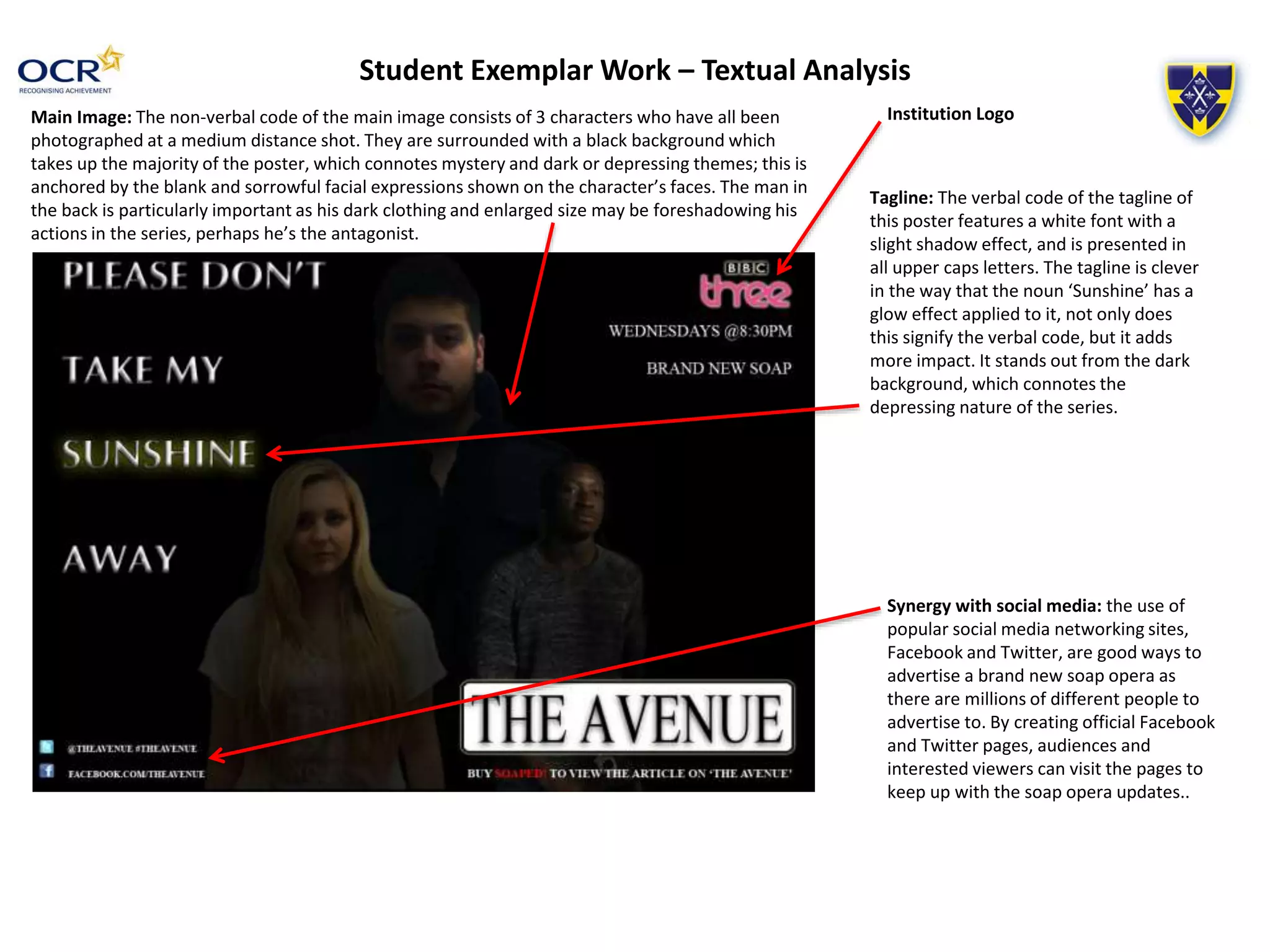 Poster Textual Analysis - Unit G324 | PPTX | Social Networking | Internet