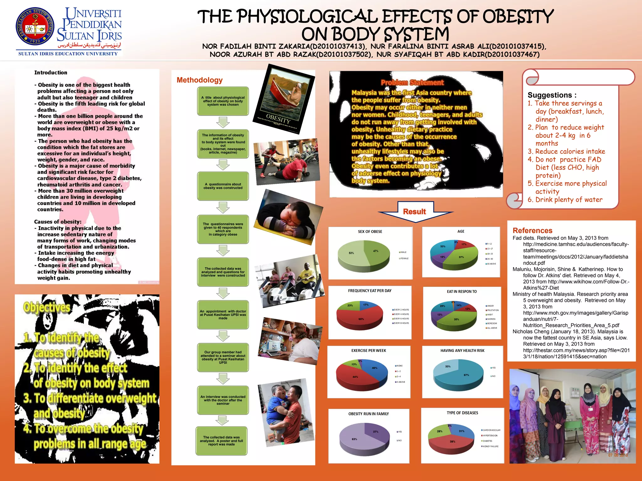 Poster the physiological effects of obesity on body system latest | PDF