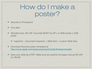 Keynote Poster Template