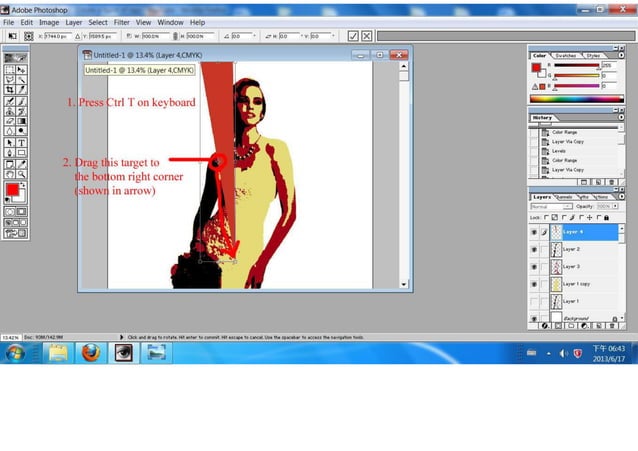 Poster tutorial (shepard fairey starburst) (1) | PDF