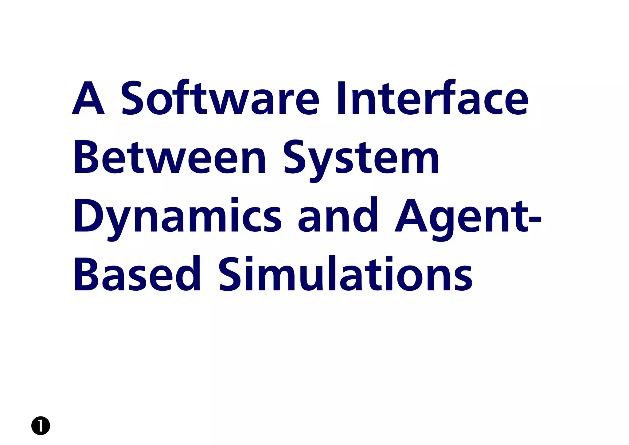 Poster Vensim Repast | PDF