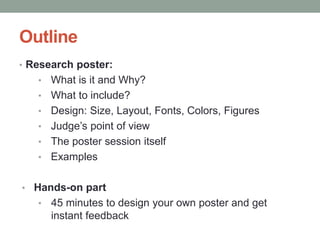preparing scientific poster | PPTX