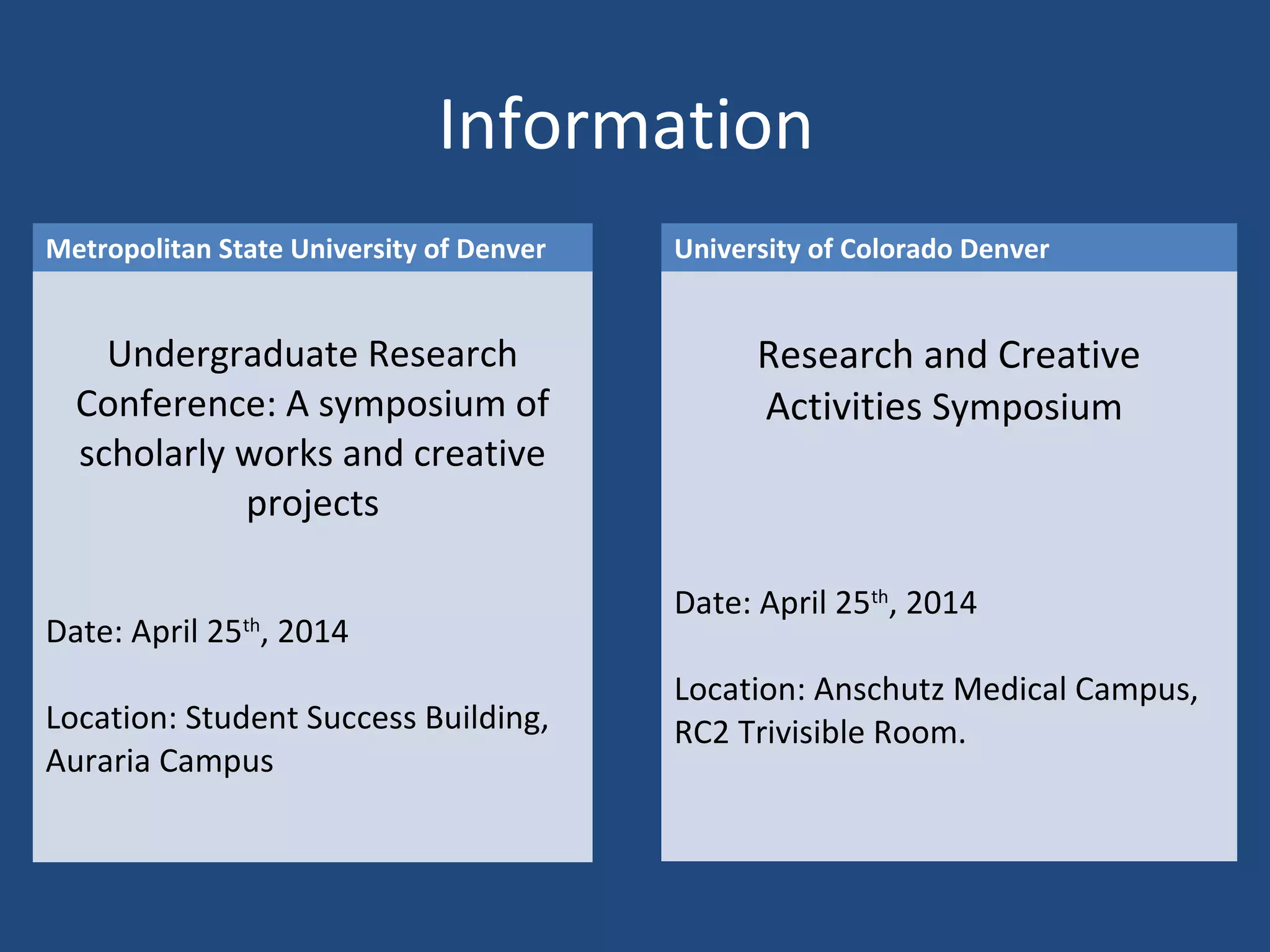 Posterworkshop Auraria Library | PPT