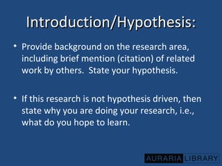 Posterworkshop Auraria Library | PPT