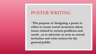 Poster writing [autosaved] | PPTX