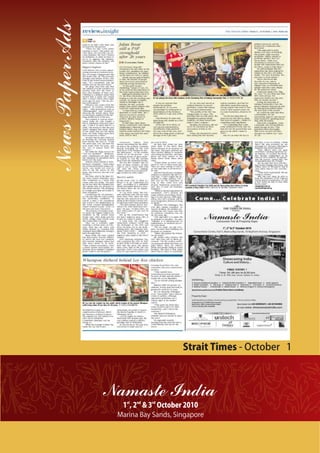 Times Namaste India - Singapore | PDF