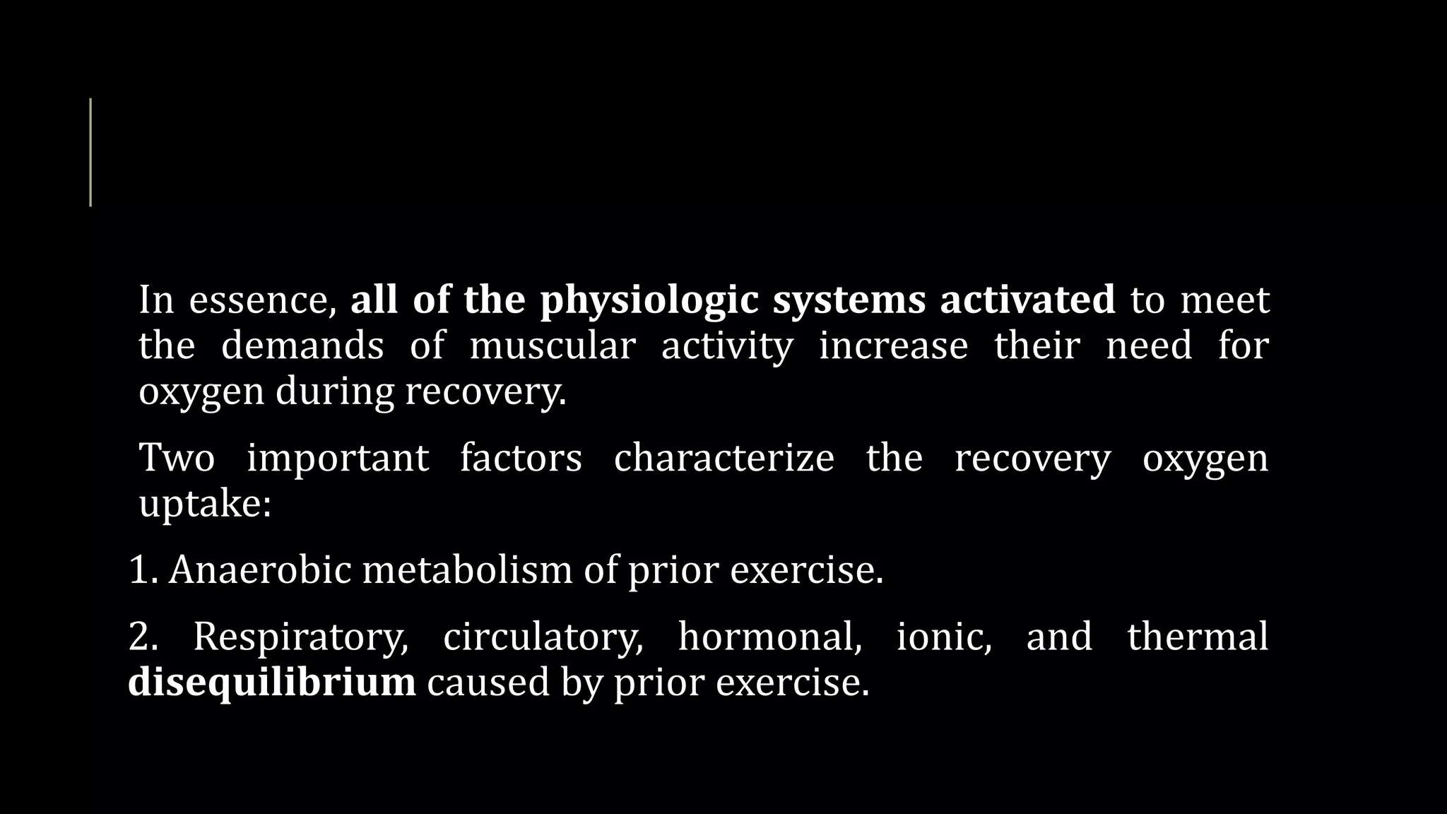 Post exercise oxygen consumption | PPTX