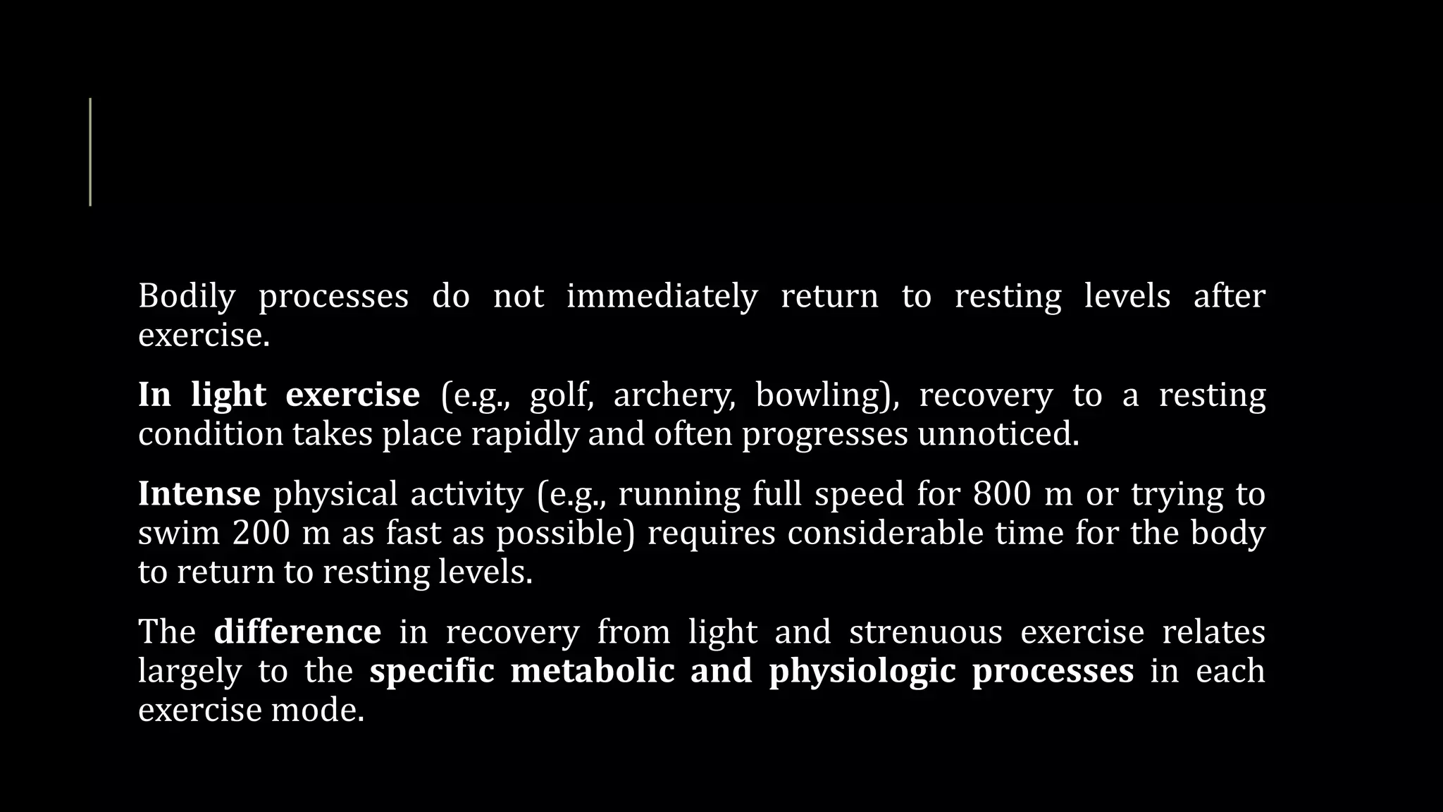 Post exercise oxygen consumption | PPTX