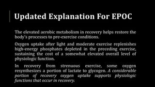 Post exercise oxygen consumption | PPTX