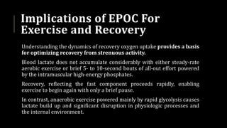 Post exercise oxygen consumption | PPTX