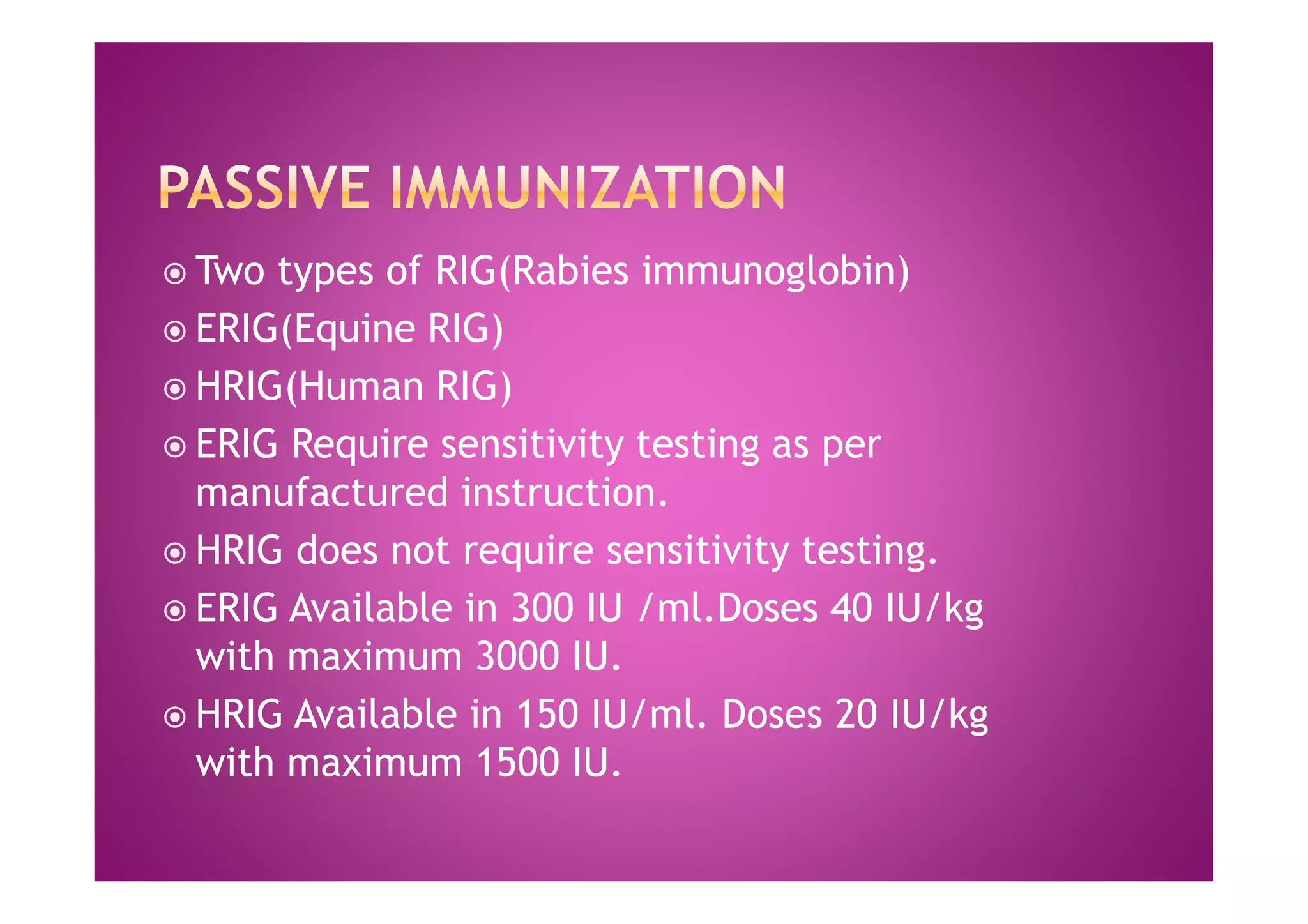Post exposure prophylaxis in Rabies | PDF