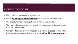 Post Exposure Prophylaxis by Dr Dele | PPTX