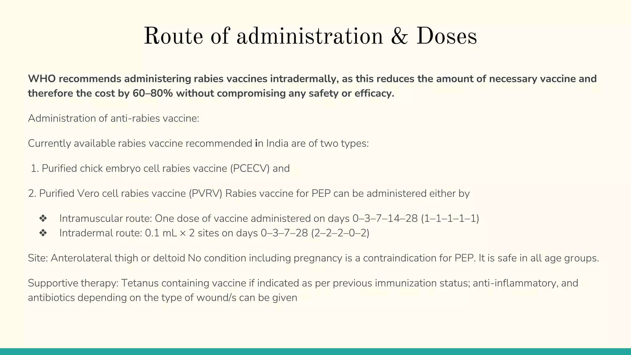Post Exposure Prophylaxis Rabies pptx