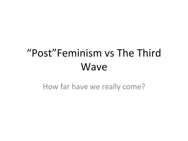 Postfeminism | PPT