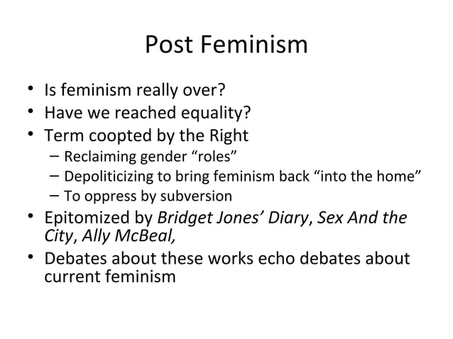 Postfeminism | PPT