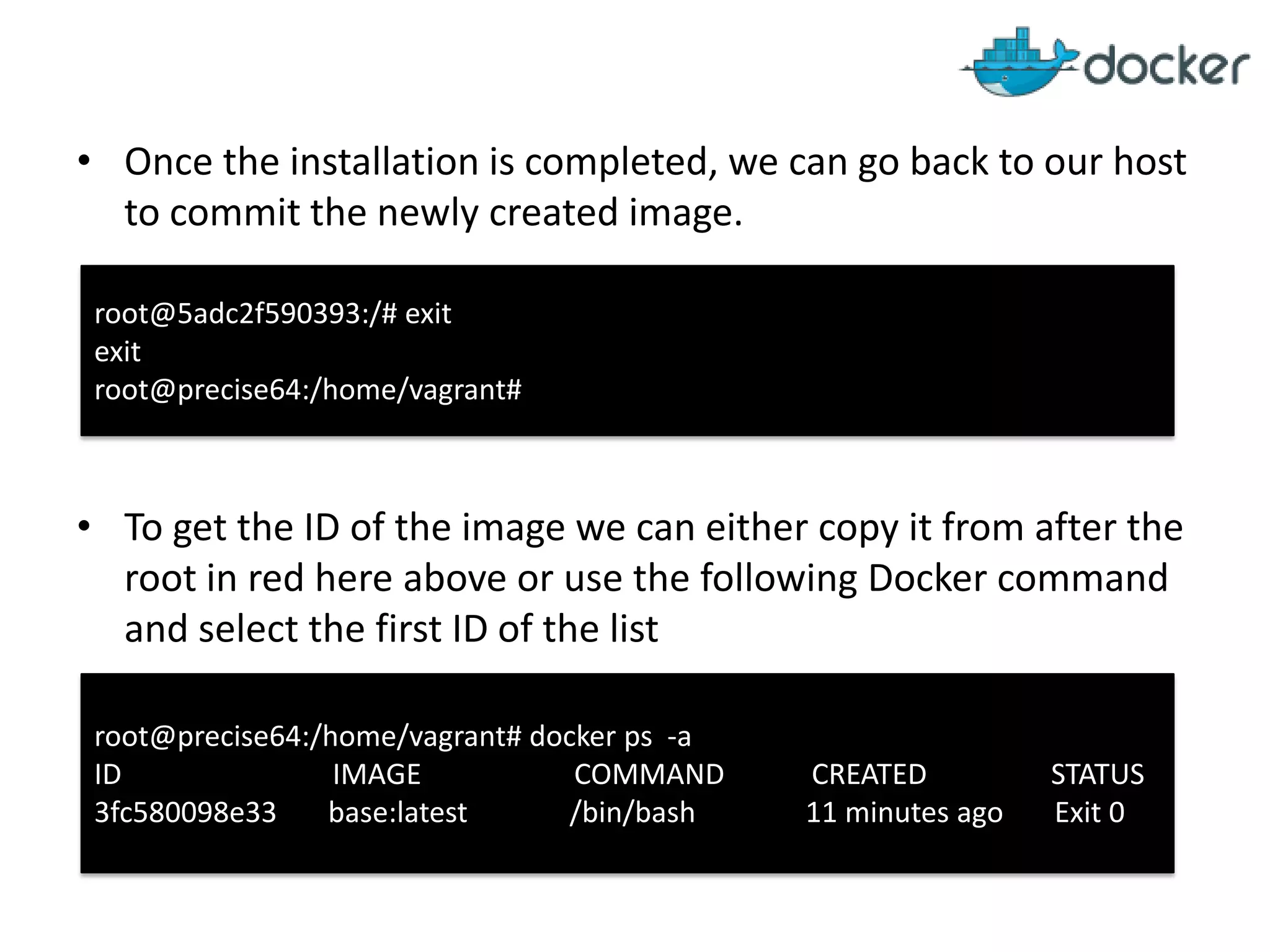 Installing and running Postfix within a docker container from the command line | PPTX