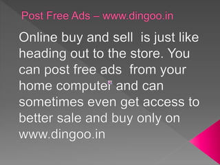 Post free ads | PPTX