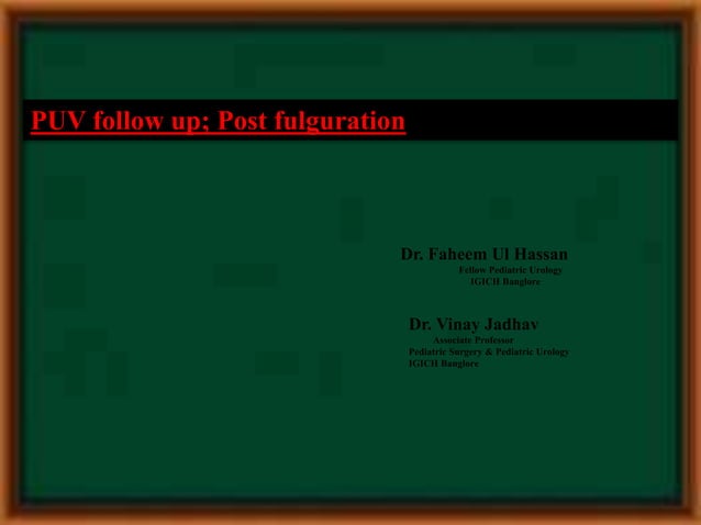 Postfulguration Follow Up of PUV Patients | PPTX | Digestive Disorders ...