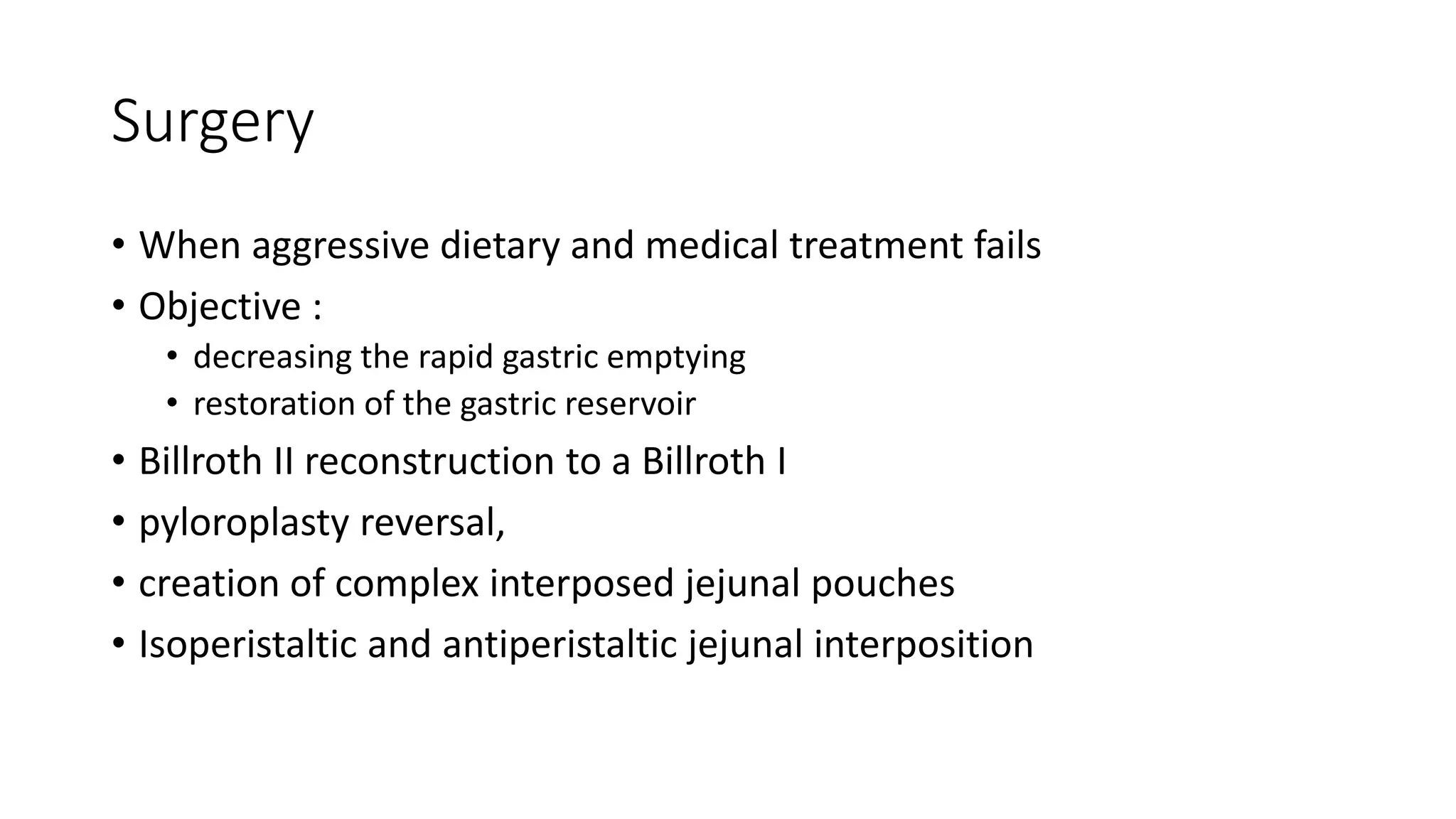 Post Gastrectomy Syndrome In Gastrosurgery Pptx