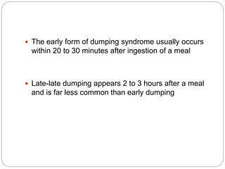 Post gastrectomy syndrome | PPTX