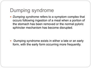 Dumping Syndrome