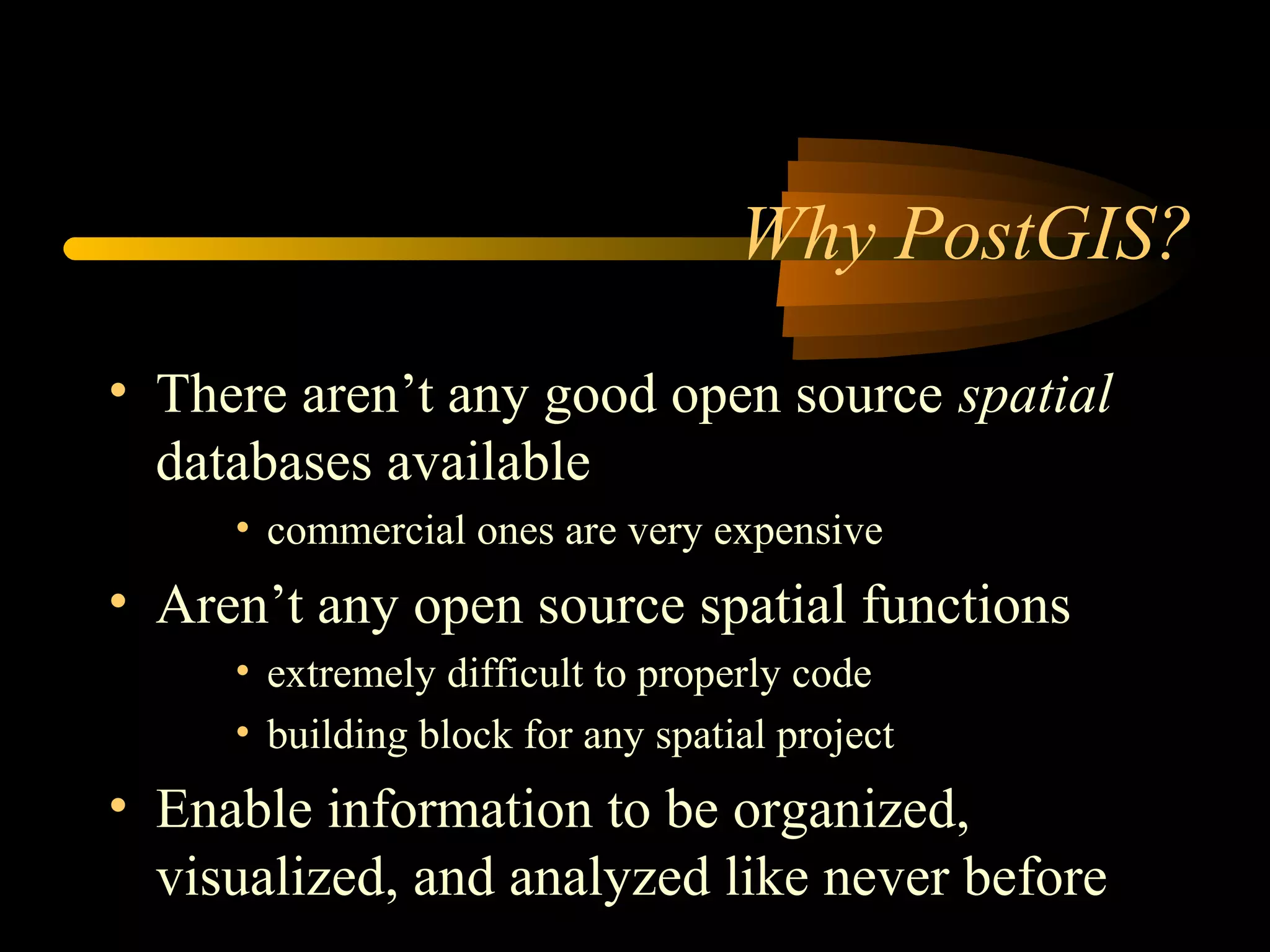 Building A Spatial Database In Postgresql Ppt