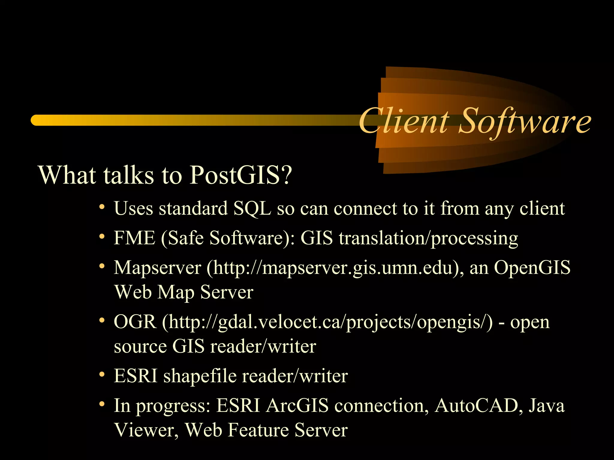 Building A Spatial Database In Postgresql Ppt Databases Computer
