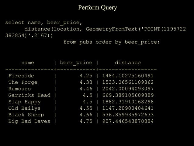 Building A Spatial Database In Postgresql Ppt 